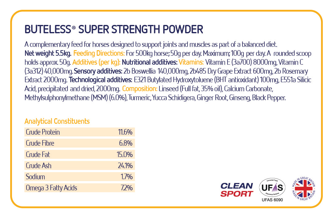 BUTELESS® SUPER STRENGTH POWDER